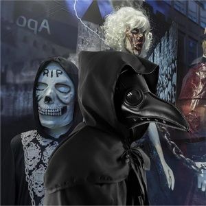 Accessories | 3 Pc Halloween Plague Doctor Mask Cloak Face Mask ...